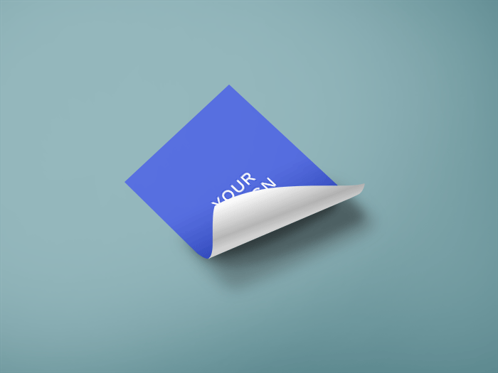Curled A4 Paper Mockup Generator - MockupBro