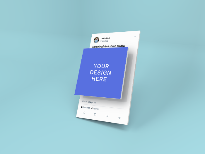 Mockup de Post do Twitter Gerador - MockupBro