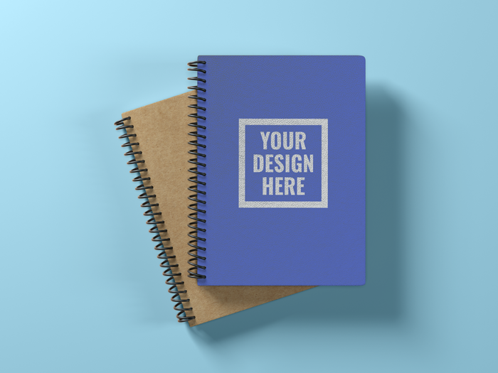 Wire Bound Notebook Mockup Generator - MockupBro